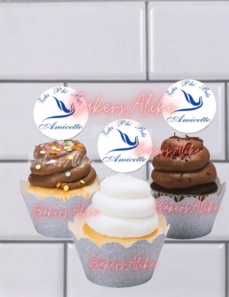 Zeta Phi Beta Amicette Youth Inspired Cupcake/treat Toppers ...