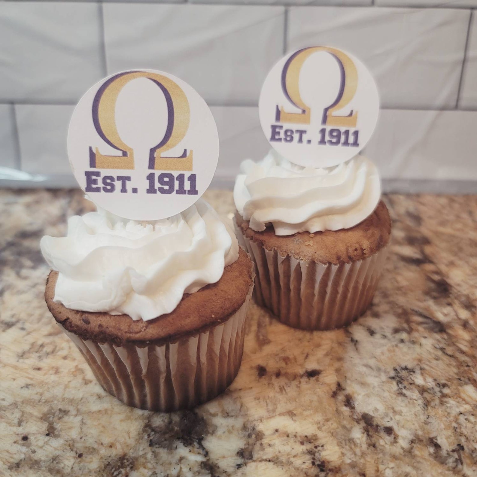 Omega Psi Phi Fraternity Inspired Cupcake/treat Toppers| Celebration ...
