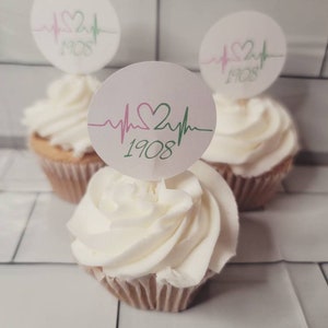 AKA Inspired Cupcake/treat Toppers| Celebration| Decoration - Etsy