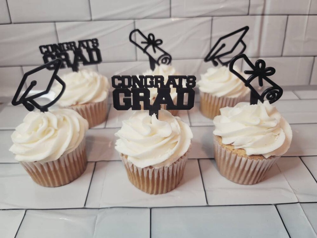 Graduation Cupcake/cake Toppers; Rings; Decopac; Birthday; Celebration ...