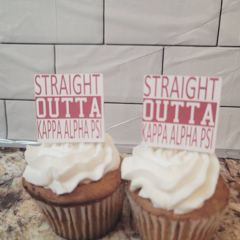 Kappa Alpha Psi Fraternity Inspired Cupcake/treat Toppers - Etsy