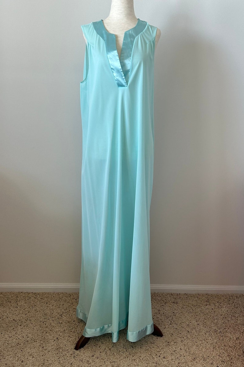 1970s Beautiful Negligee, Blue Lingerie Sexy, Seductive Floor Length - Etsy