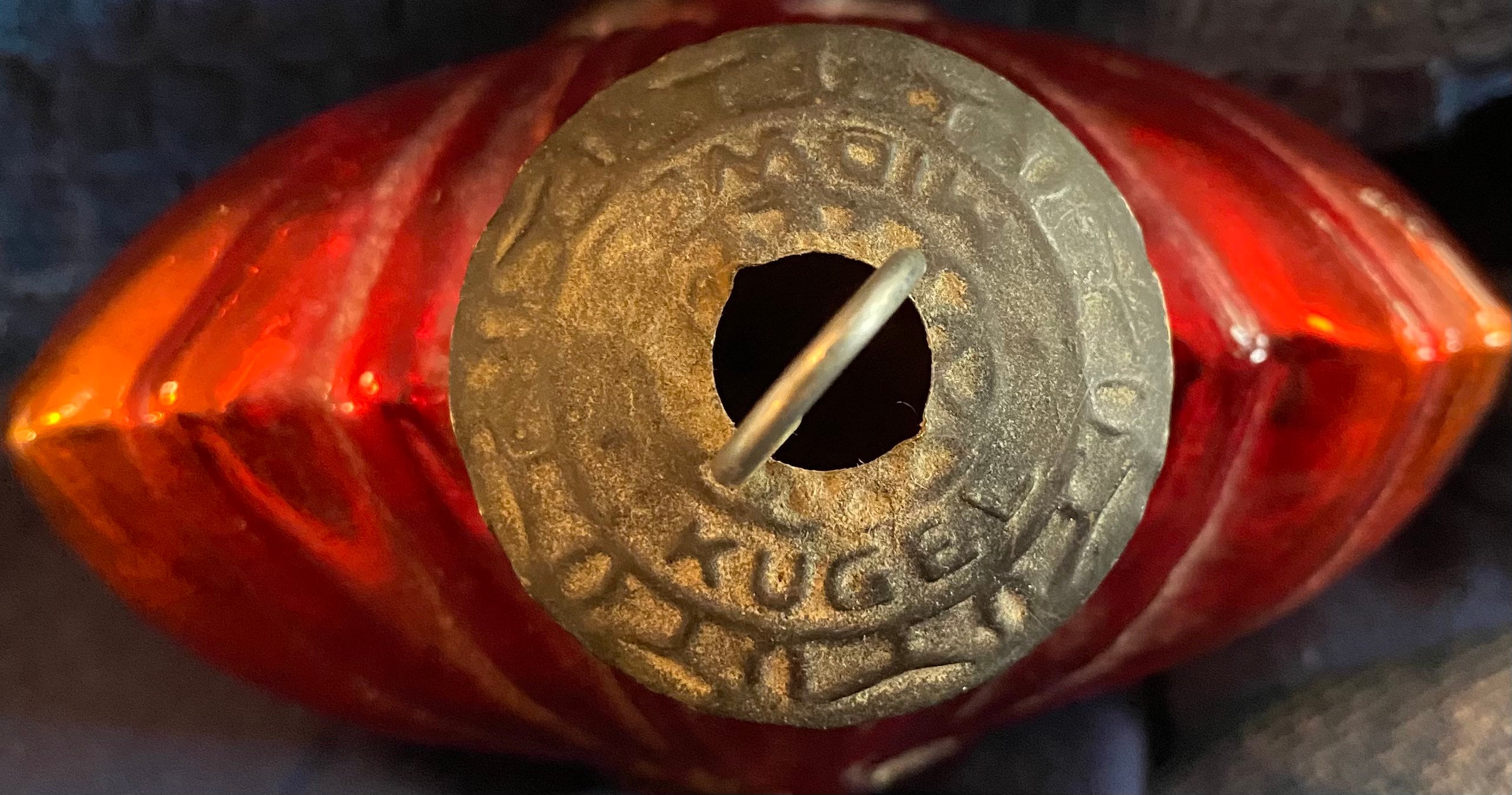 Antique Genuine Midwest Kugel Star Shaped Amberina Glass Ornament - Etsy