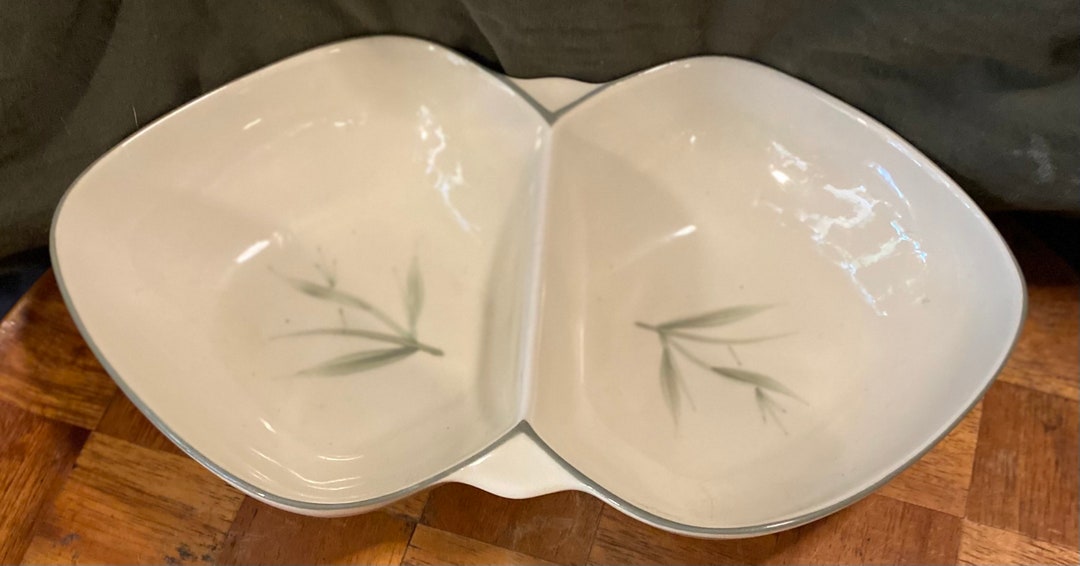 Vintage Winfield Pottery 13 Inch Divided Vegetable Bowl - Etsy