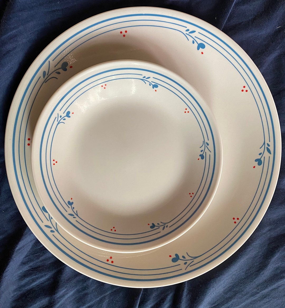 Vintage Country Violets by Corelle Discontinued 10 Inch Dinner & 7 Inch ...