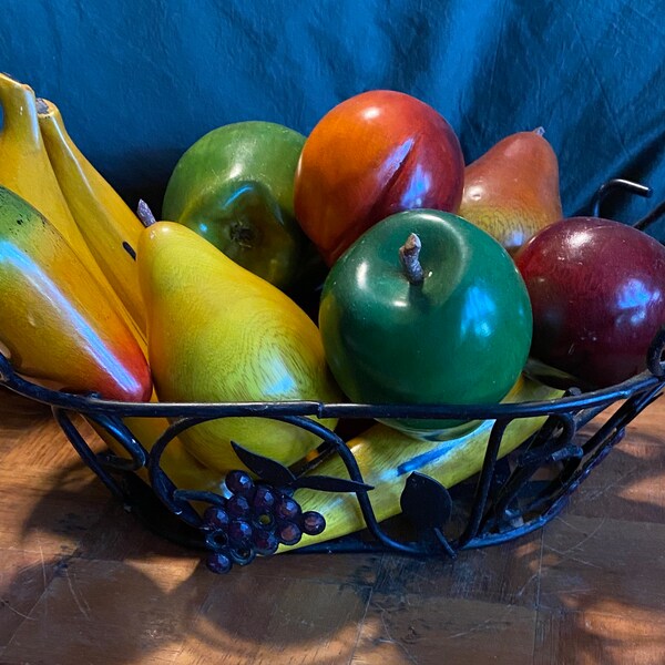 Hand Painted Wooden Apples - Etsy