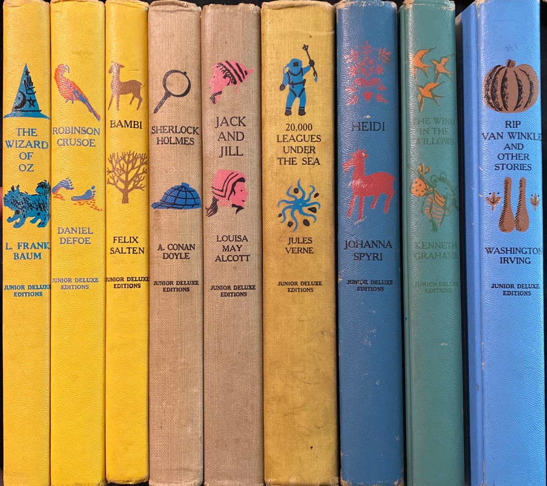 Assorted Vintage Mid Century Hardcover Junior Deluxe Edition ...
