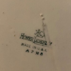 Vintage 1927 Homer Laughing 11 Inch Oval Serving Platter “sailing Ships ...