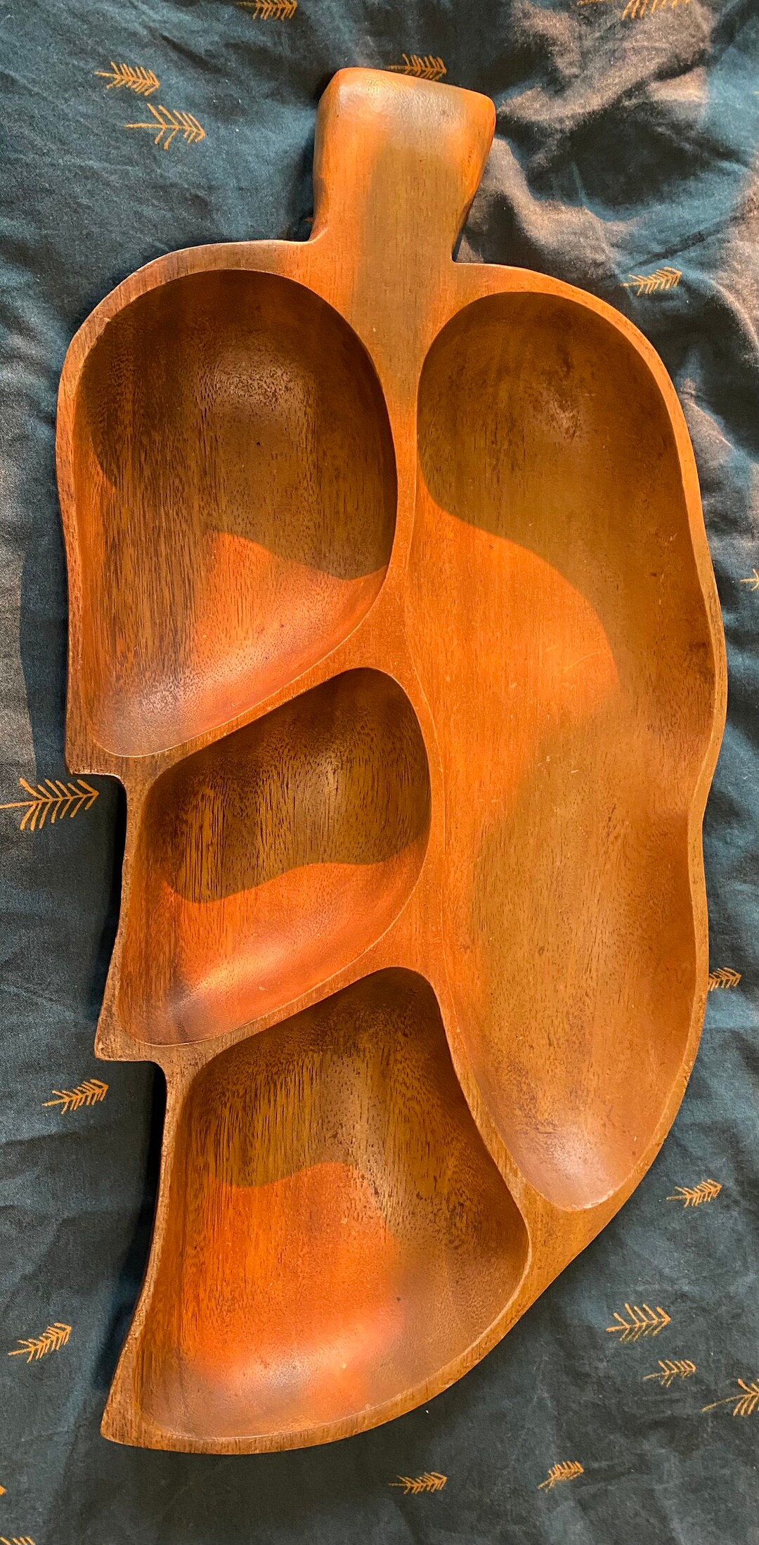 Vintage Hawaiian Monkey Pod Wood Hand Carved Tray - Etsy