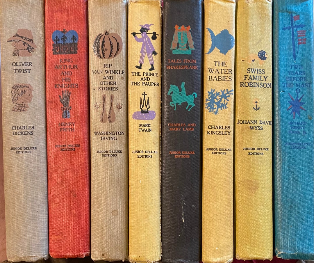 Assorted Vintage Mid Century Hardcover Junior Deluxe Edition ...
