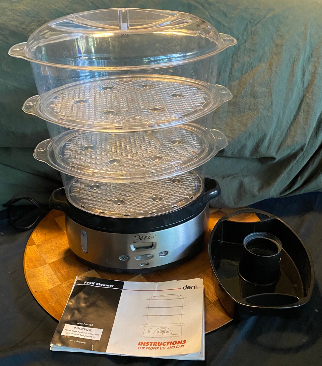 Vintage Deni Model 7600 Triple Tier Digital Food Steamer - Etsy