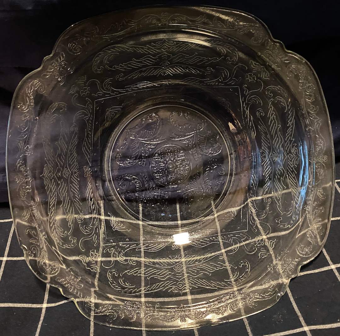 Federal Glass Madrid Pattern Serving Bowl - Etsy