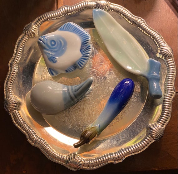 Vintage Japanese Ceramic Chopstick Rest Assorted Blue Styles | Etsy