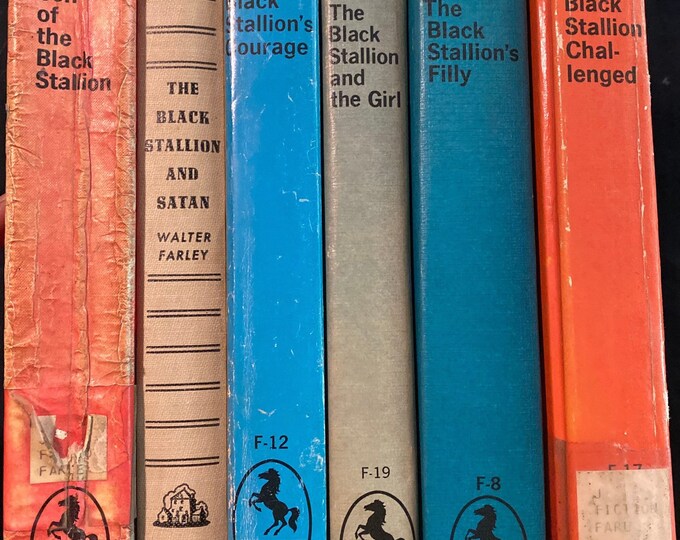 Vintage Set of Six the Black Stallion by Walter Farley Hardcover Random ...