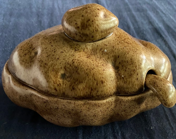 Groovy Potato Shaped Ceramic Covered Serving Dish 70's Mash Potato ...