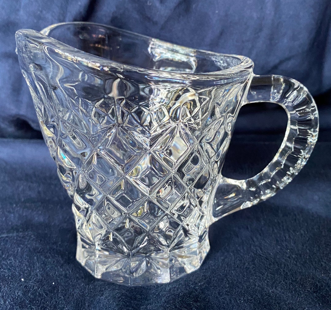 Vintage Crystal Creamer - Etsy