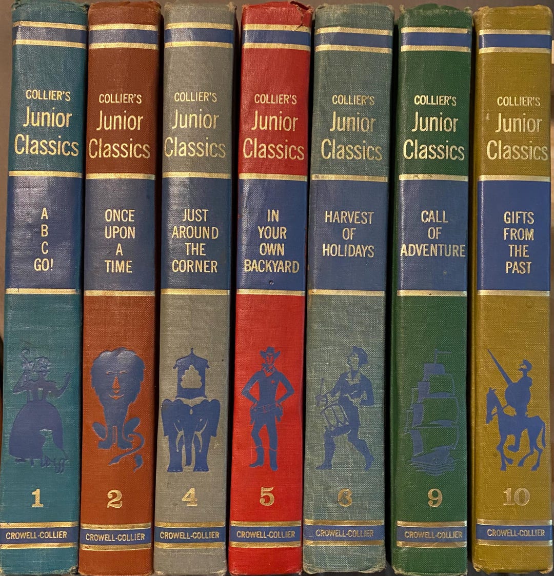 Vintage 1965 Collier’s Junior Classics the Young Folks Shelf of Books ...