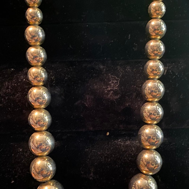 Gold Ball Necklace - Etsy