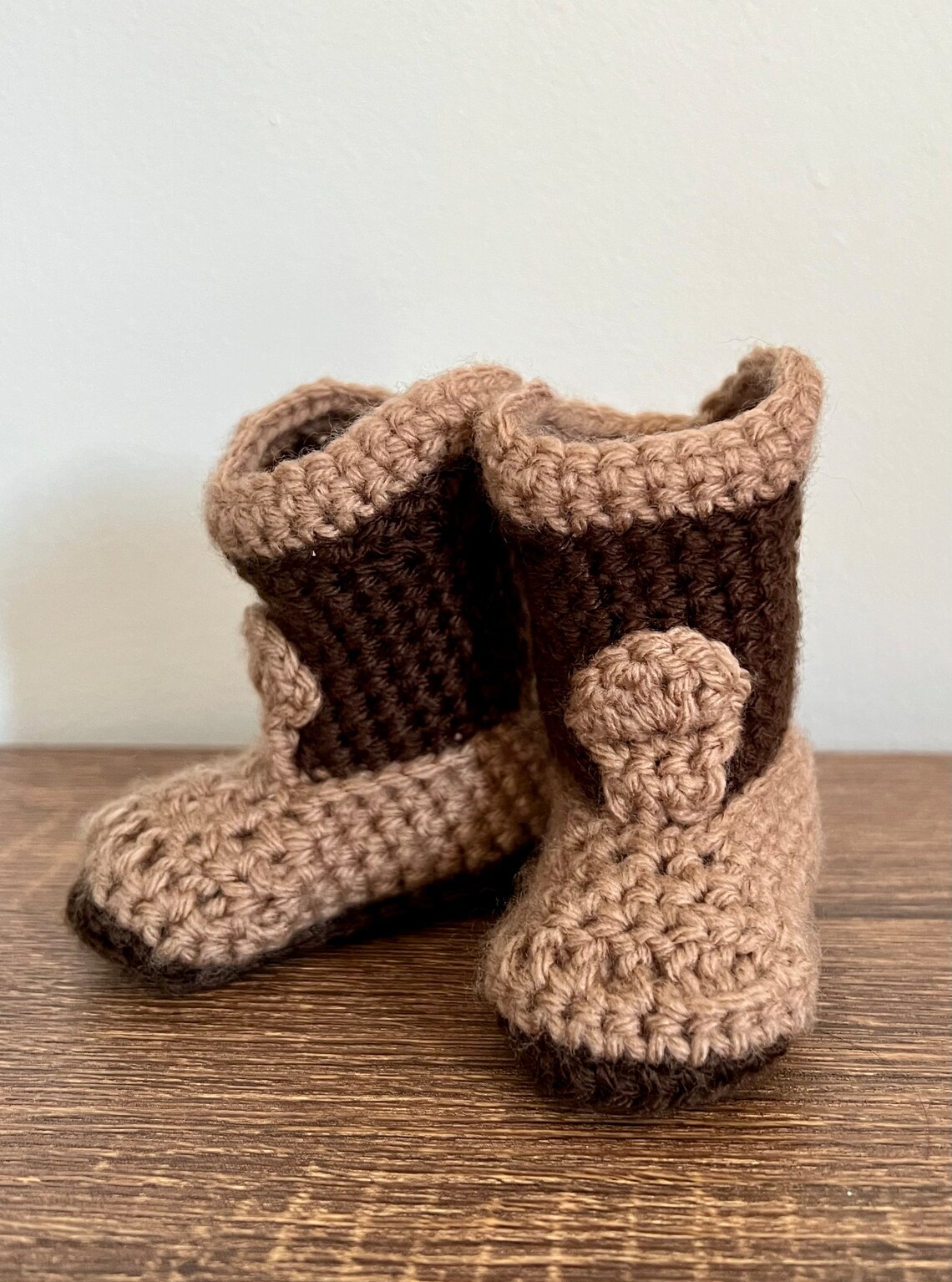 Crochet Baby Cowboy Booties - Etsy