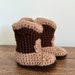 Crochet Baby Cowboy Booties - Etsy