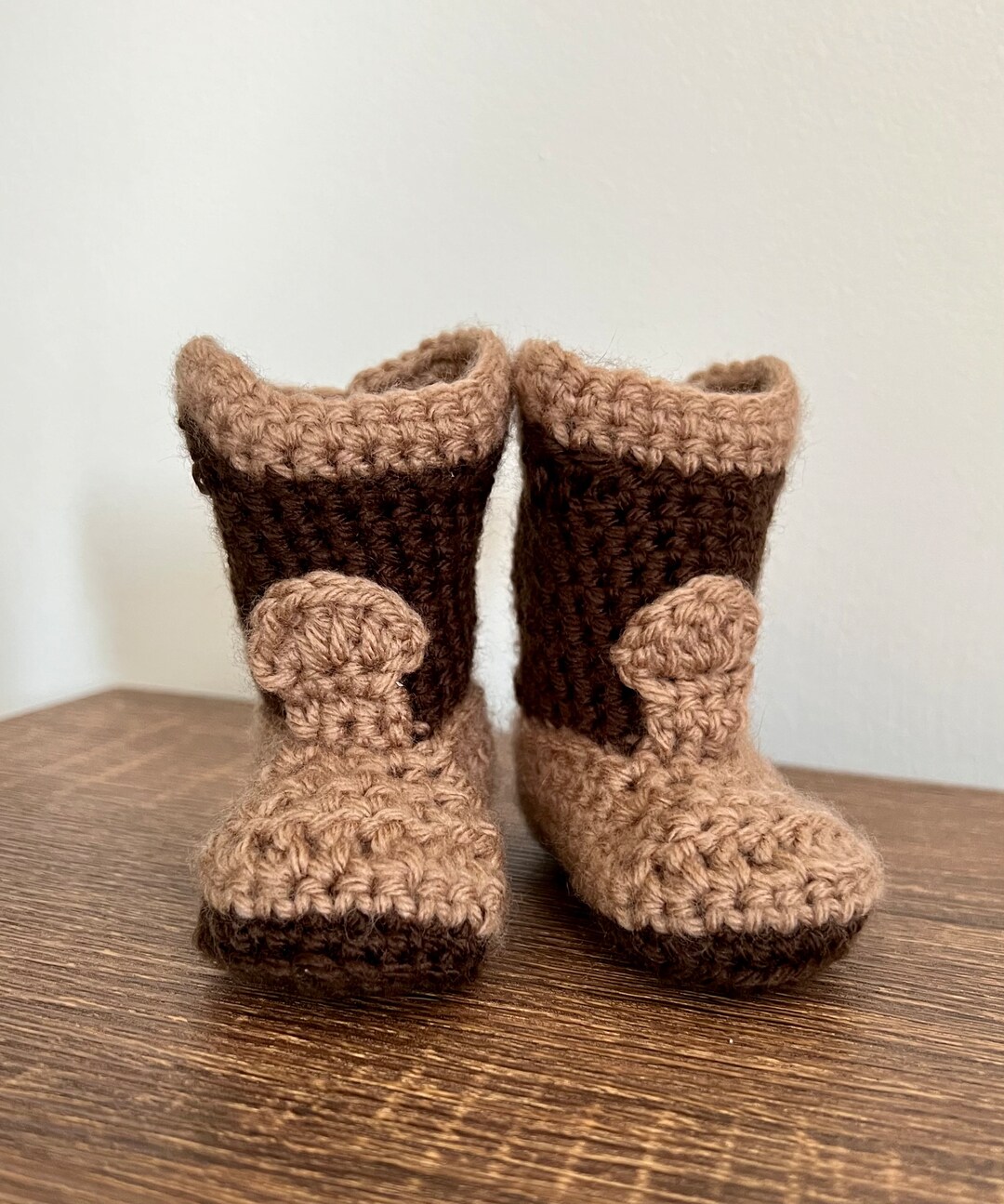 Crochet Baby Cowboy Booties - Etsy