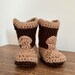 Crochet Baby Cowboy Booties - Etsy