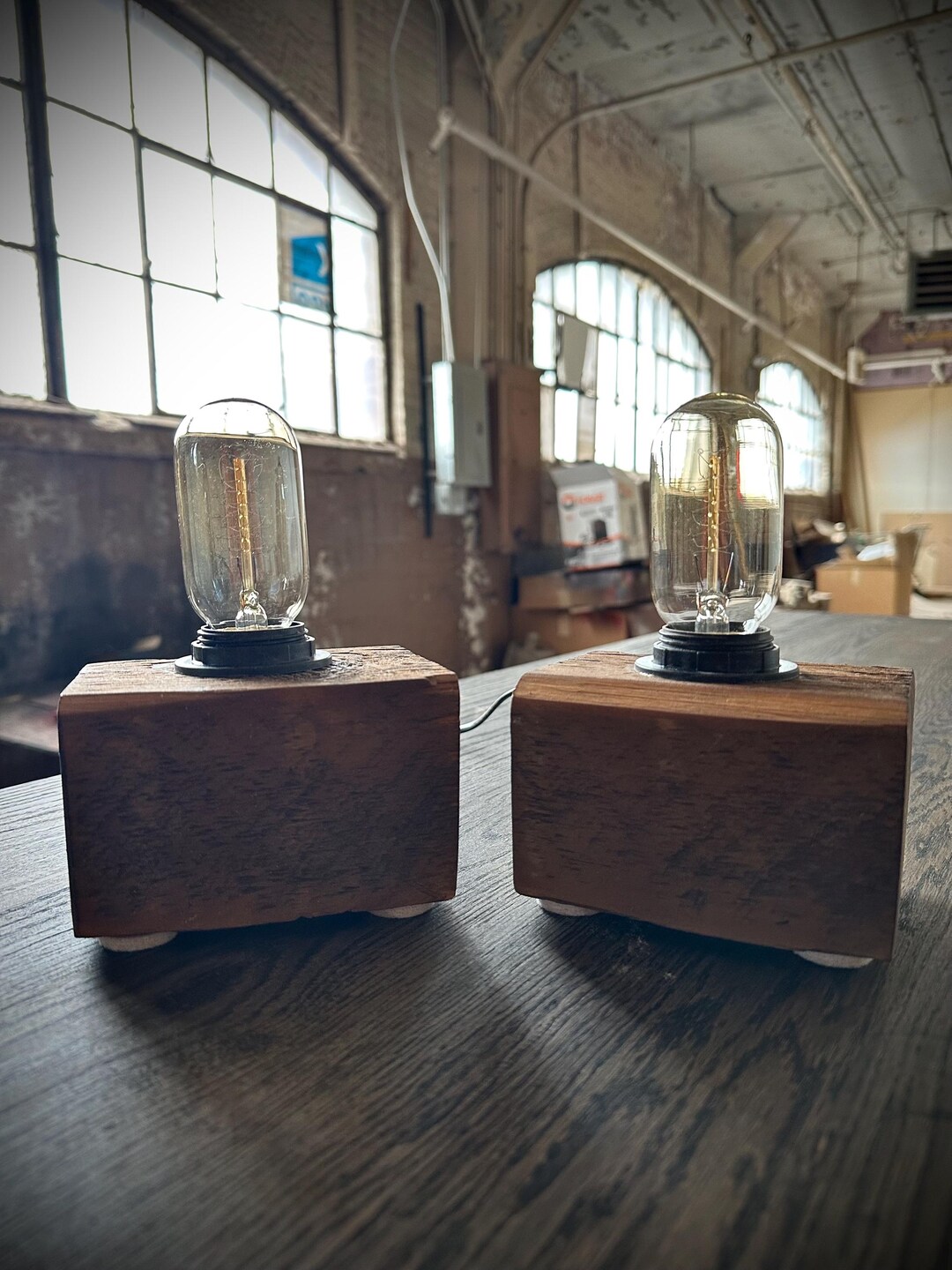 Edison Desk Lamp Industrial Lighting Rustic Farmhouse Minimalist Lamp ...