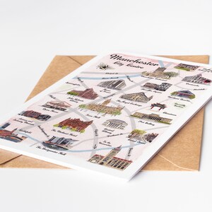 Manchester Card / Mini Print - Any Occasion Card - Greeting Card ...
