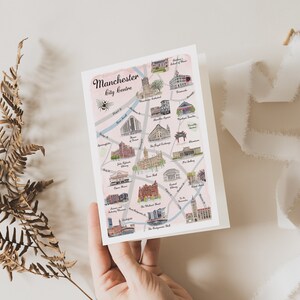 Manchester Card / Mini Print - Any Occasion Card - Greeting Card ...