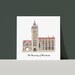 The University of Manchester Watercolour Wall Art Print 8 X 8 Inches ...