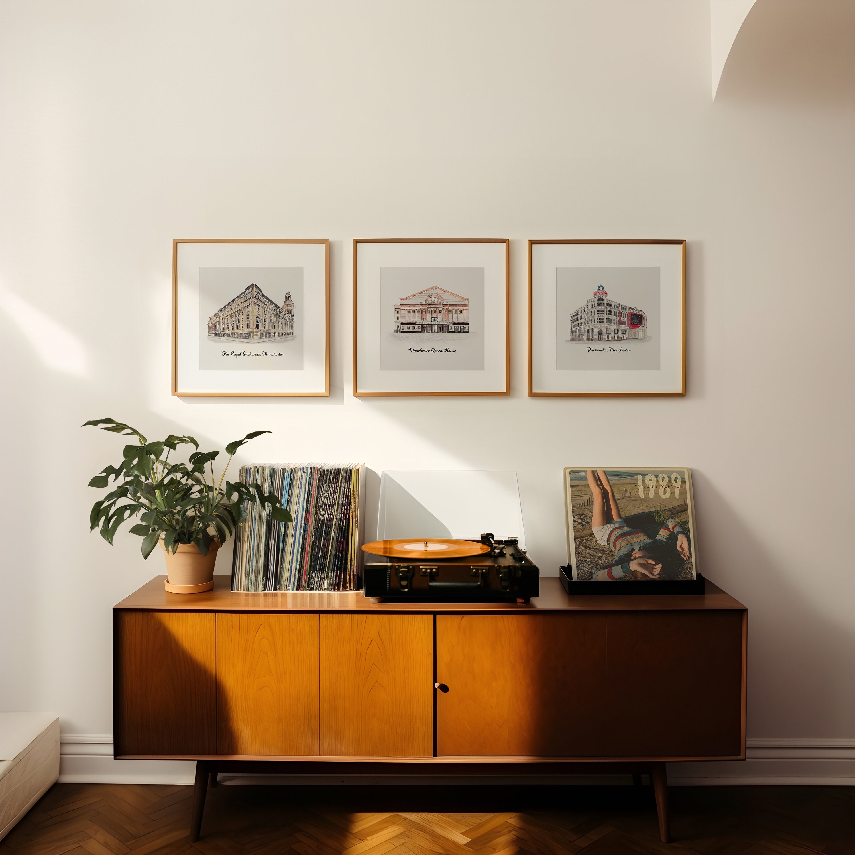 Manchester Opera House Watercolour Wall Art Print 8 X 8 Inches ...