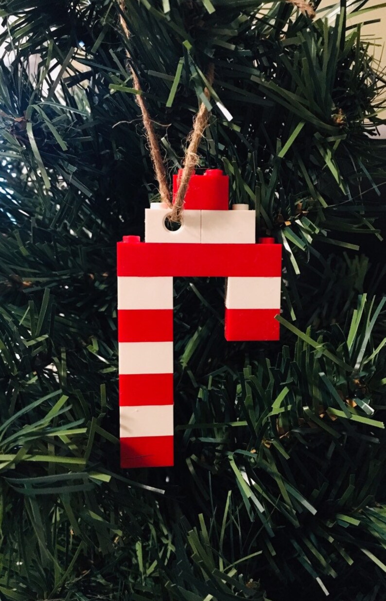 Candy Cane Christmas Ornament, Brick Ornament - Etsy