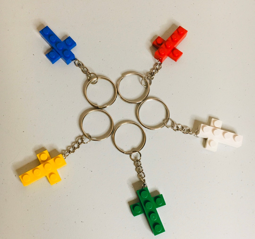 Cross Keychain, Keychain, Brick Keychain, Kids Keychain, Fun Keychain ...