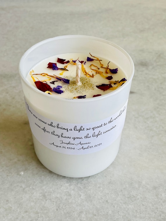 Vela conmemorativa vela personalizada vela de recuerdo | Etsy