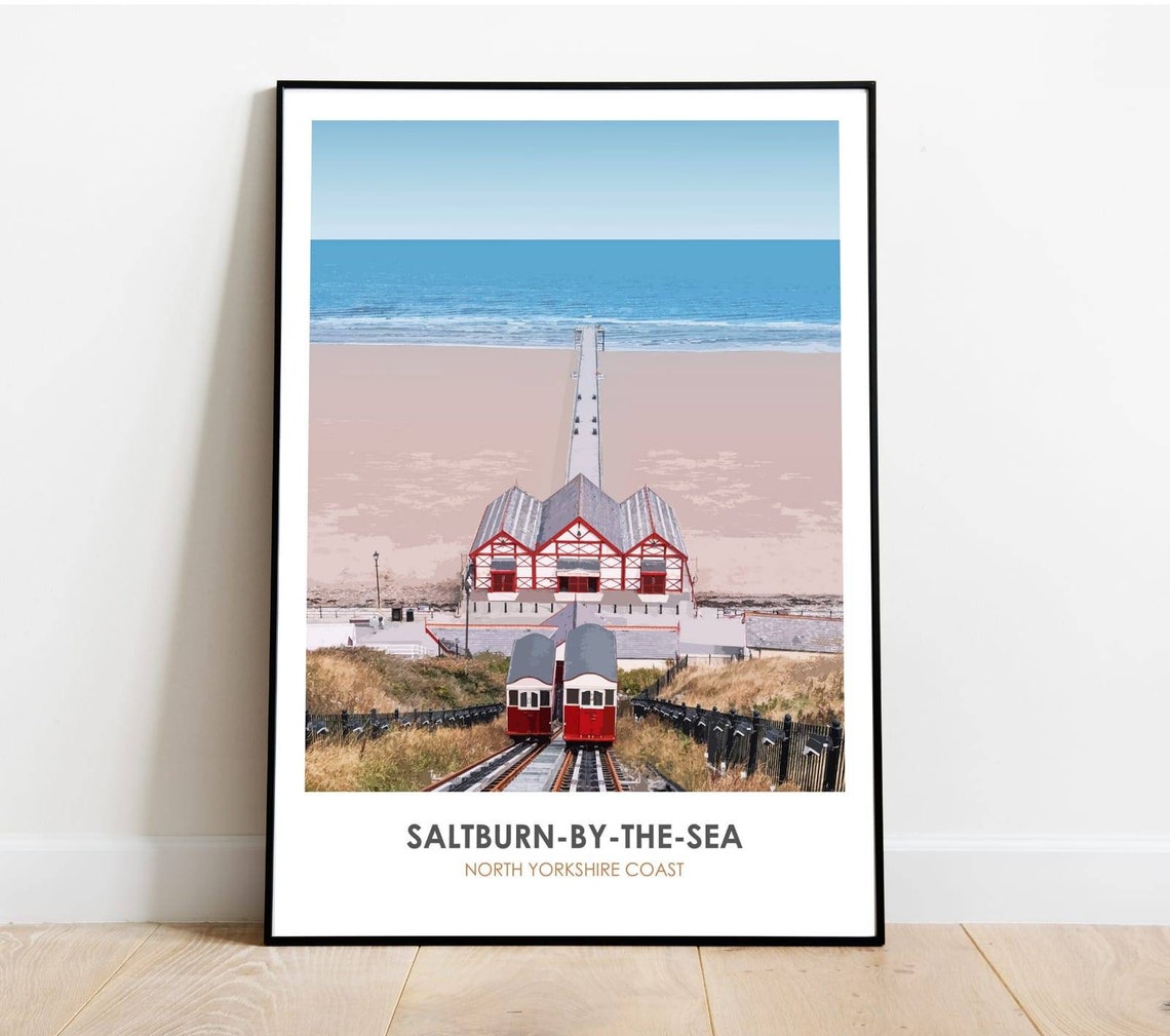 Saltburn By The Sea North Yorkshire Poster Print | Etsy