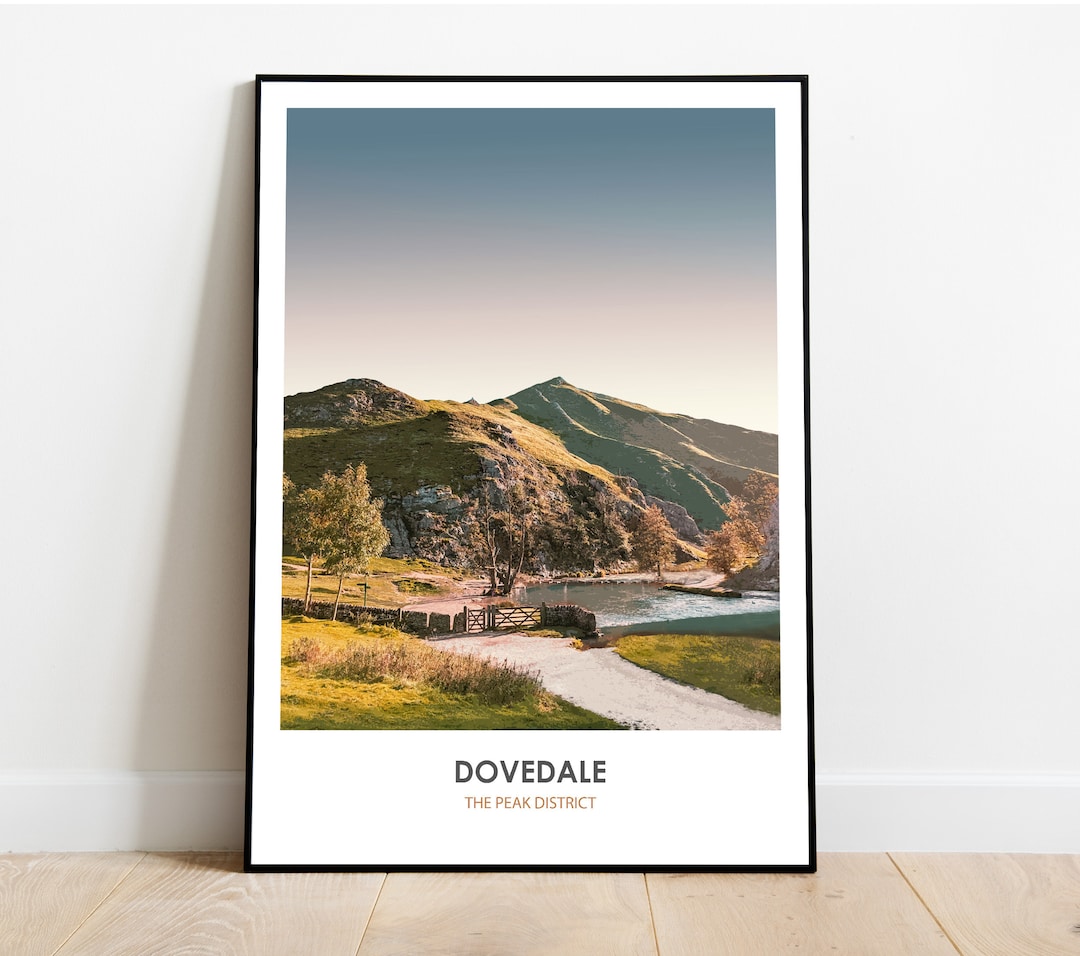 Peak District Dovedale Poster Print Peak District Art Climbing Gift ...