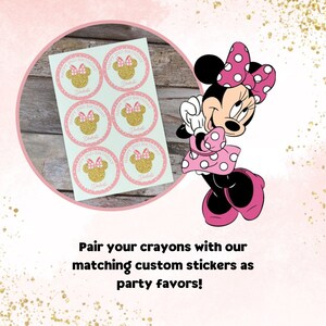 Minnie Mouse Shaped Crayons Ideal Party Favors & Gifts for - Etsy