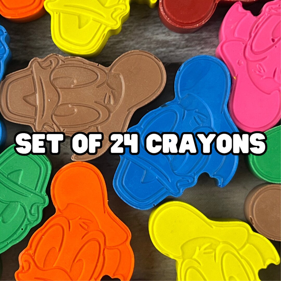 Donald Duck Shaped Crayons Ideal Party Favors & Gifts for Kids - Etsy