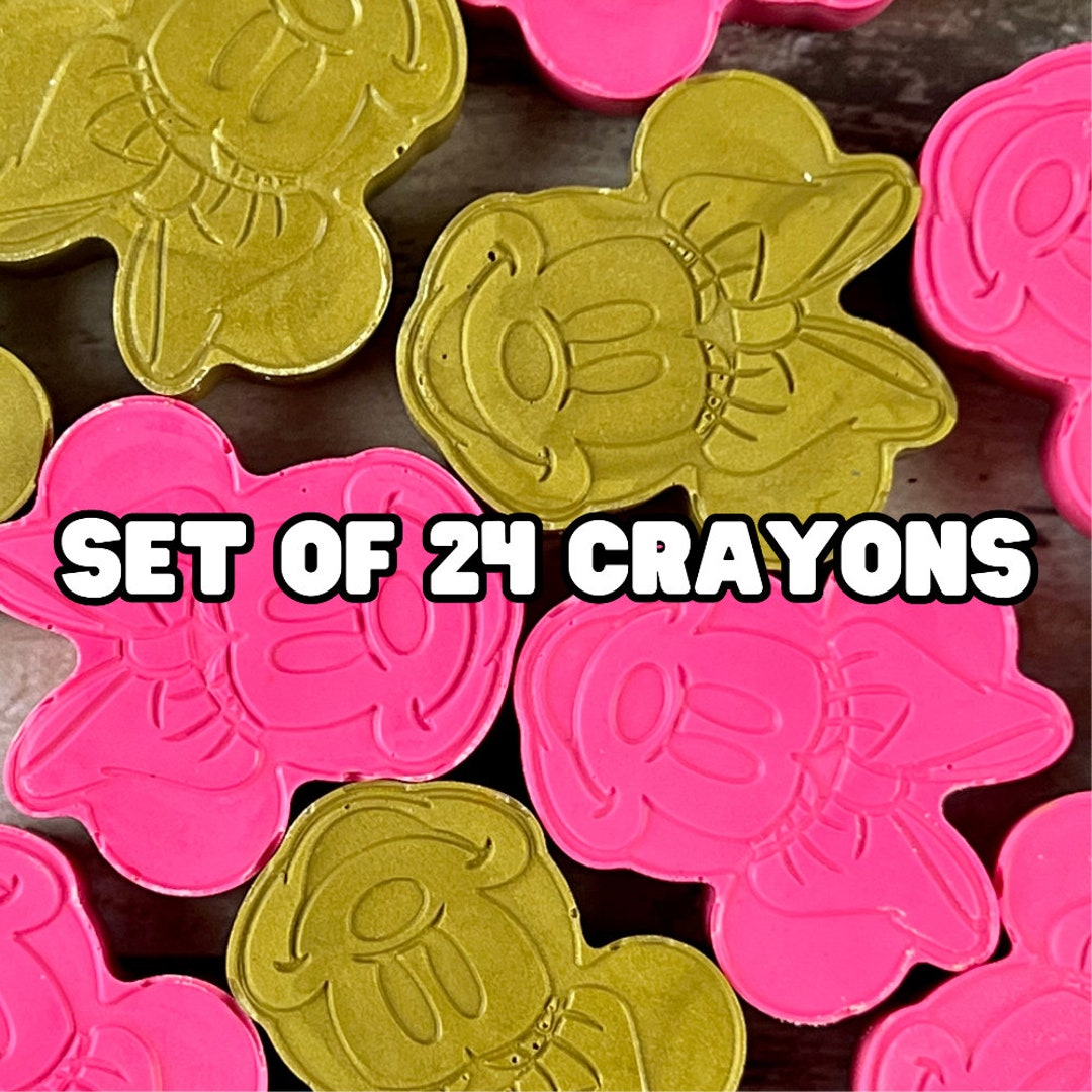 Minnie Mouse Shaped Crayons Ideal Party Favors & Gifts for Kids - Etsy