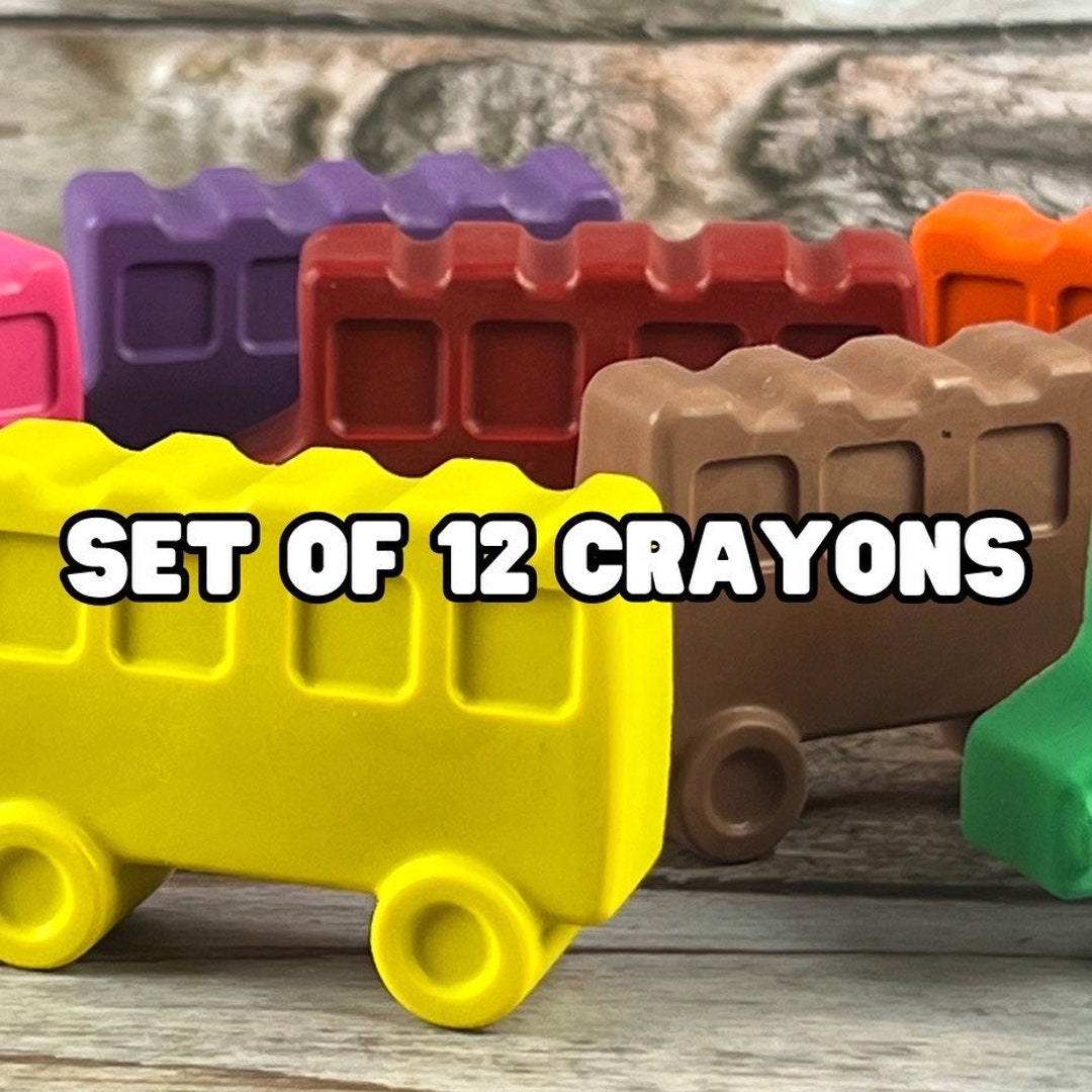 Bus Shaped Shaped Crayons Ideal Party Favors & Gifts for Kids - Etsy