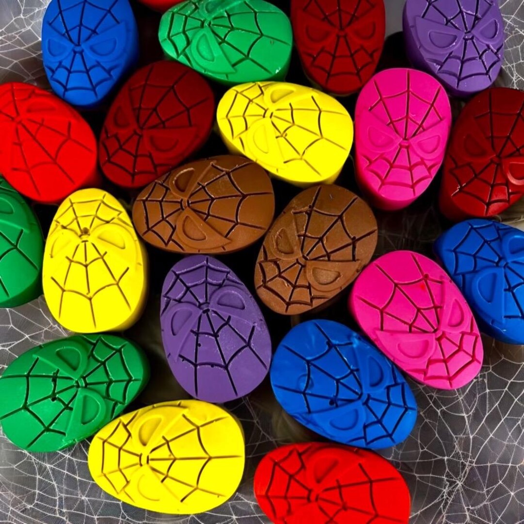 Spider Crayons Ideal for Class Favors & Gifts Hero Themed Birthday - Etsy
