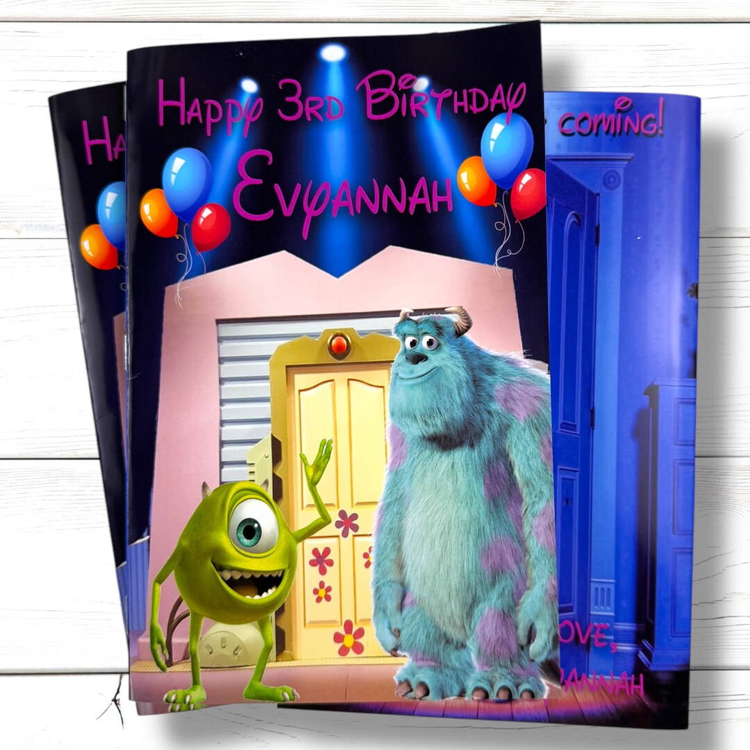 Personalized Monsters Inc Coloring Book Ideal Kids' Party Favors and Class Gifts - Etsy