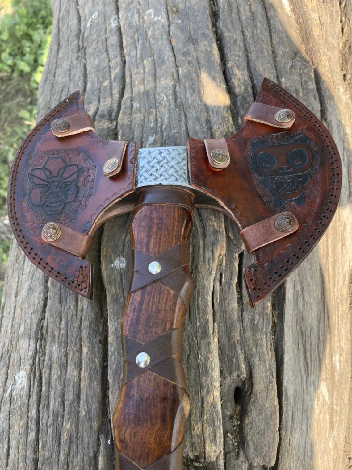 30 Double Edged Axe Viking Axe Bearded Viking Axe | Etsy