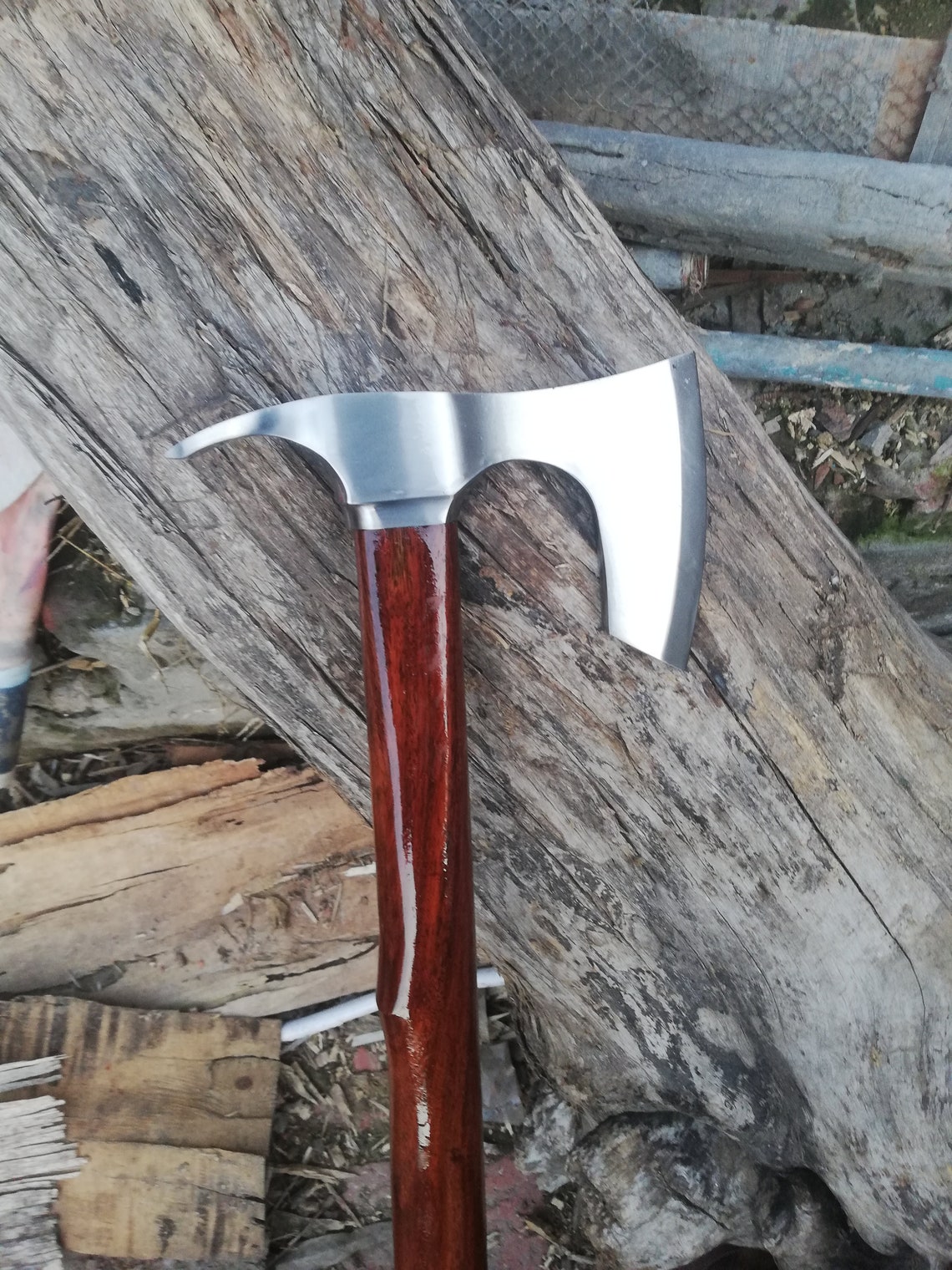 E-H064 custom hand forged pole axe tomahawk axe beard axe | Etsy