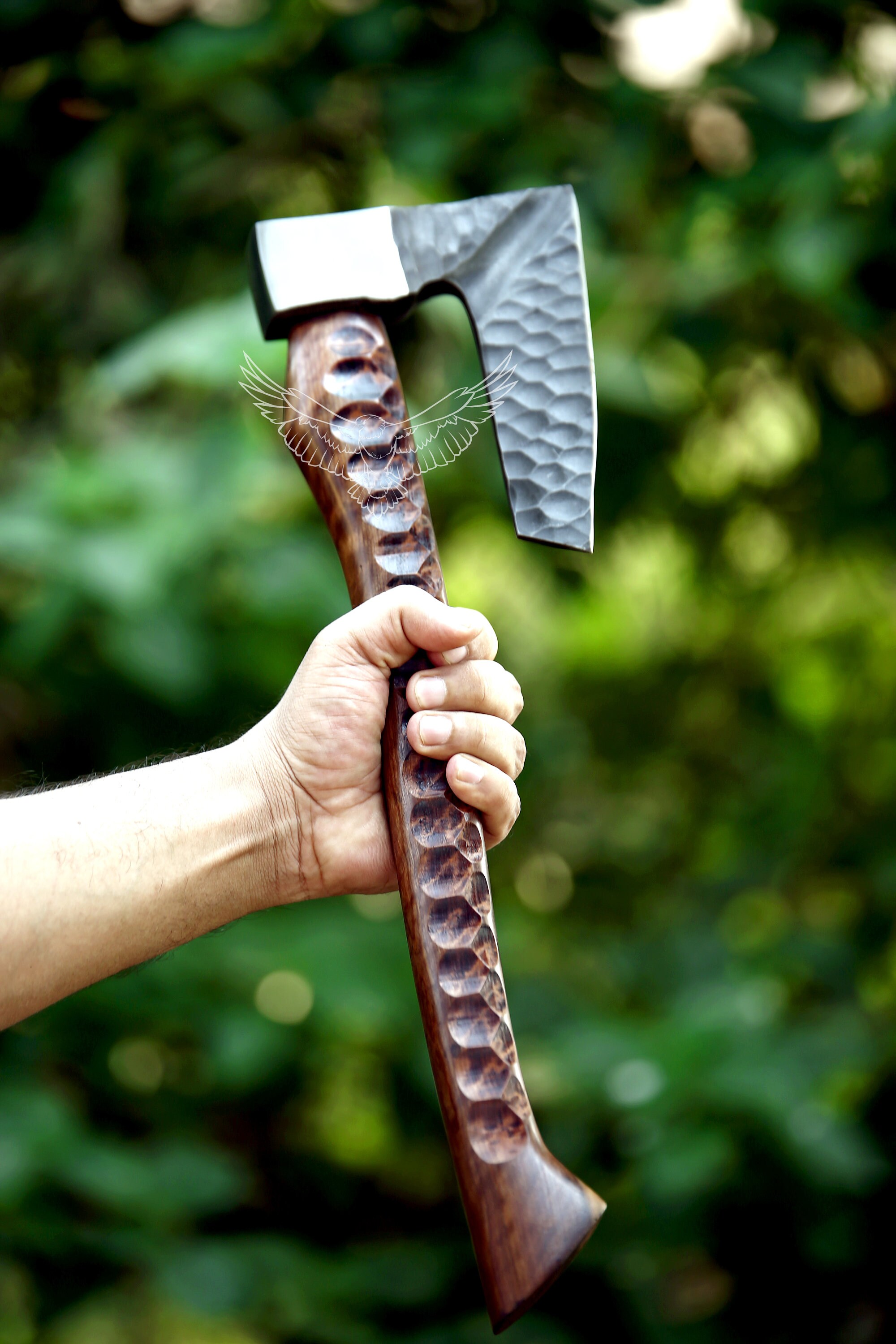 E-H043 custom hand forged axe tomahawk axe beard axe throwing axe ...
