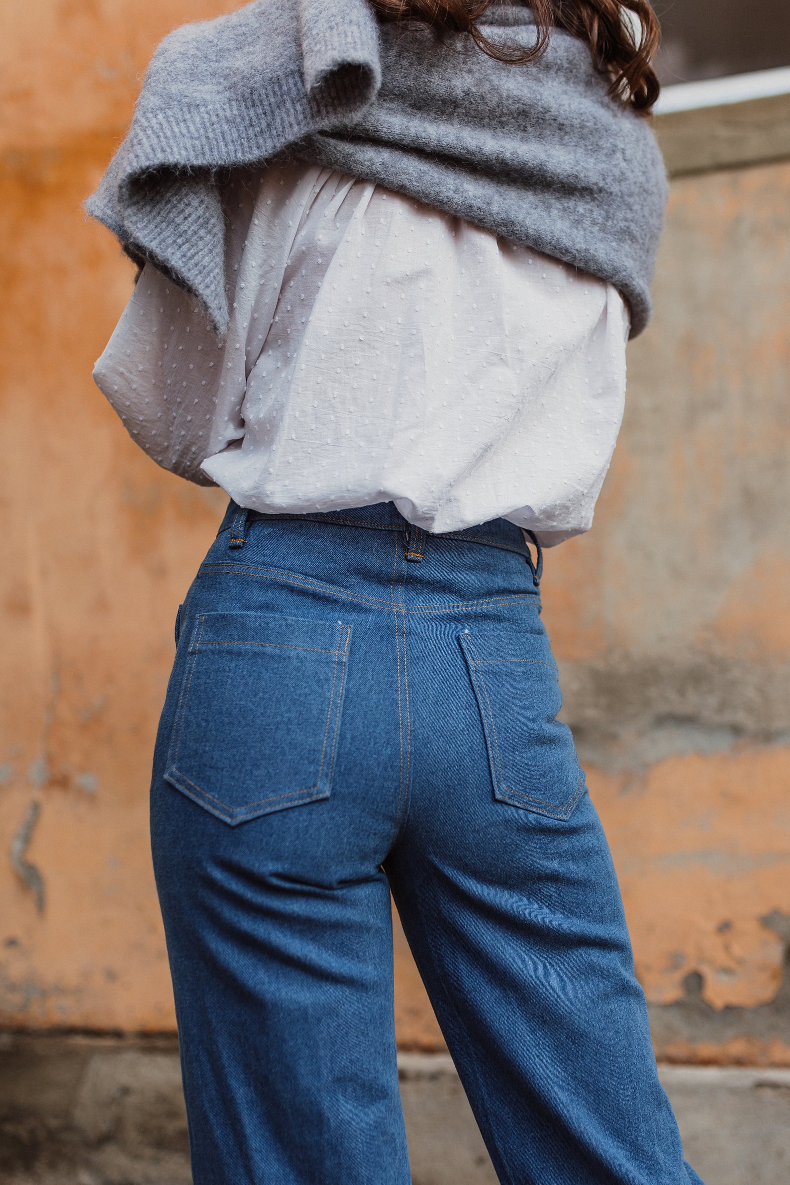 Pants PDF Sewing Pattern, High Waisted Pants, Wide Leg Jeans, Digital ...