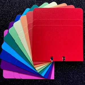 30ct. Shimmer Rainbow Gradient Rolodex Cards Rounded Corners - 3 Tiered ...