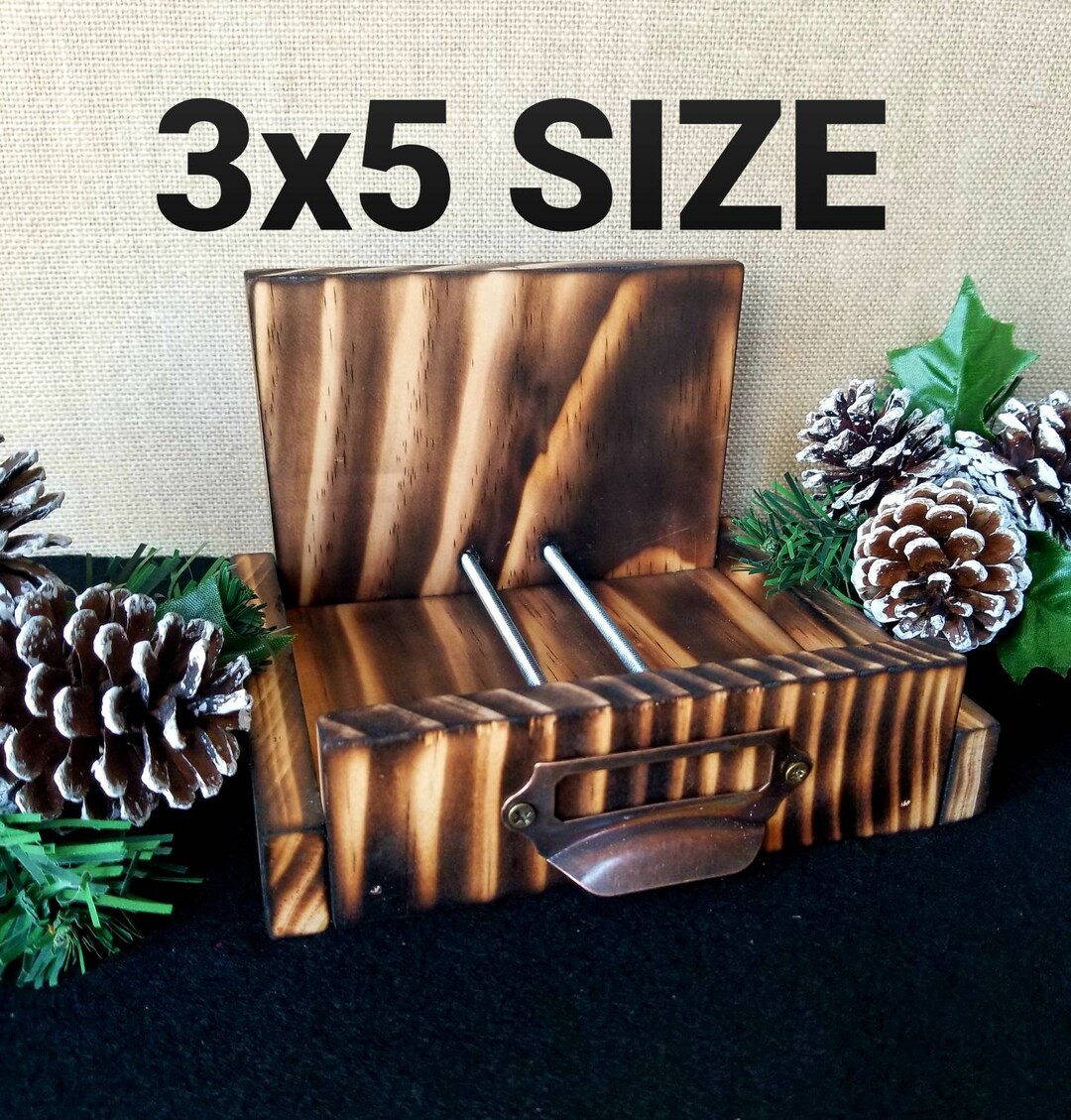 3x5 Reclaimed Wood Catalogdex, Rolodex, Memorydex for the Home or ...