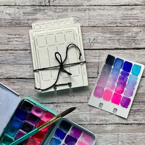 Watercolor Swatch Cards - Color Mixes - Art Supply Dex / Rolodex ...