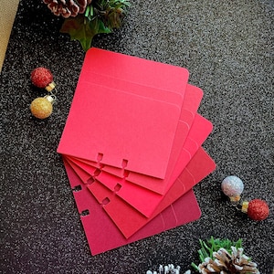 30ct. Red Ombré Rolodex Cards Rounded Corners - 3 Tiered Sizes ...